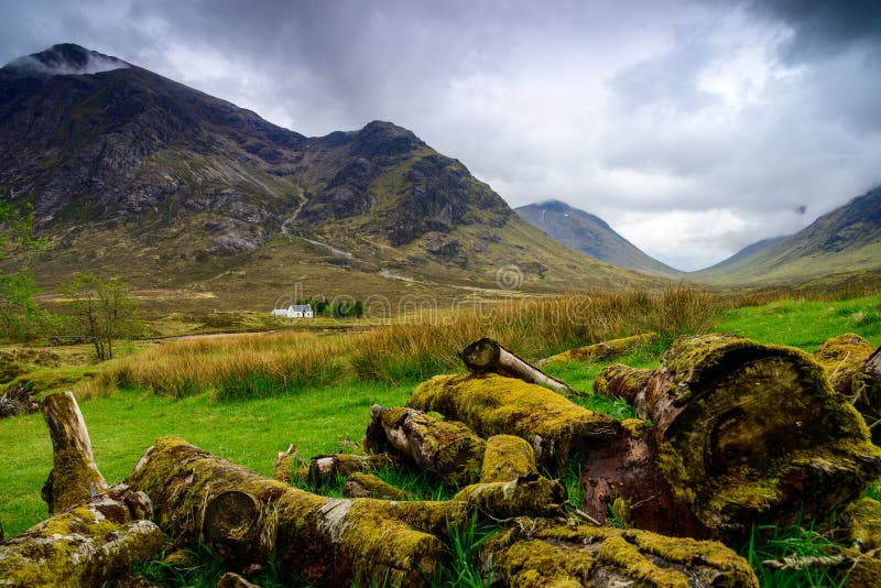 Glencoe Landscape, Highlands Scotland Landscape in Summer Time Stock ...