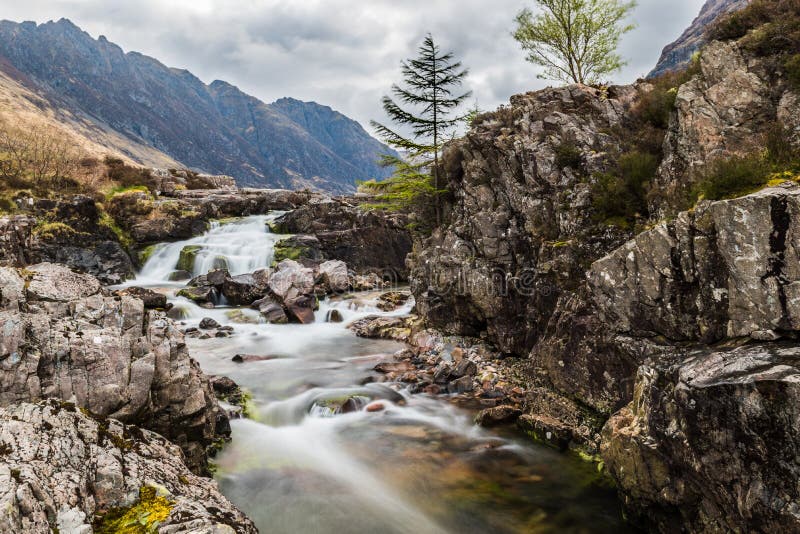 Glencoe river stock photo. Image of etive, landscape - 128347346