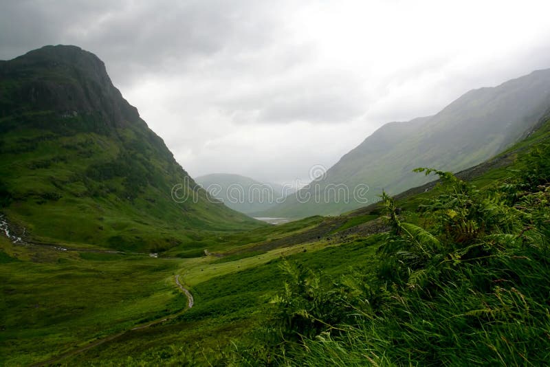 Glencoe Scotland stock image. Image of pass, tree, path - 8528513