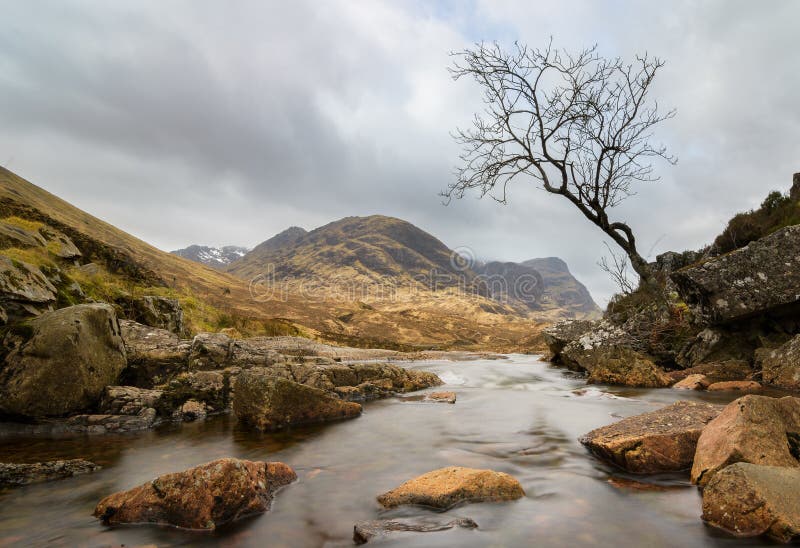 Glencoe Valley, Scotland Highlands Stock Image - Image of view ...