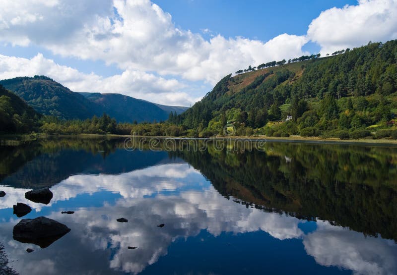Glendalough - Lower lake stock photo. Image of monastic - 7077354