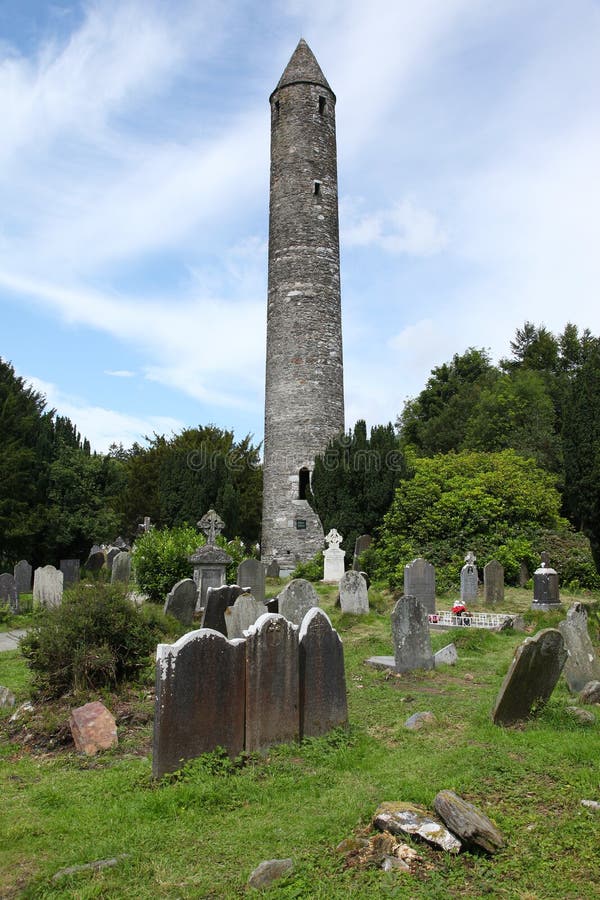 Glendalough Monastic Site stock image. Image of historic - 112017997