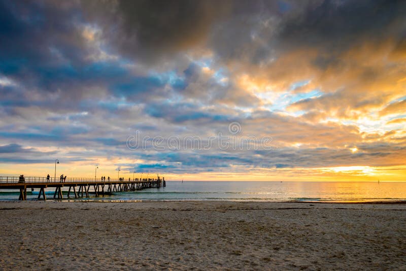 The Glenelg Surf Life Saving Club Watchtower Stock Photo - Image of ...