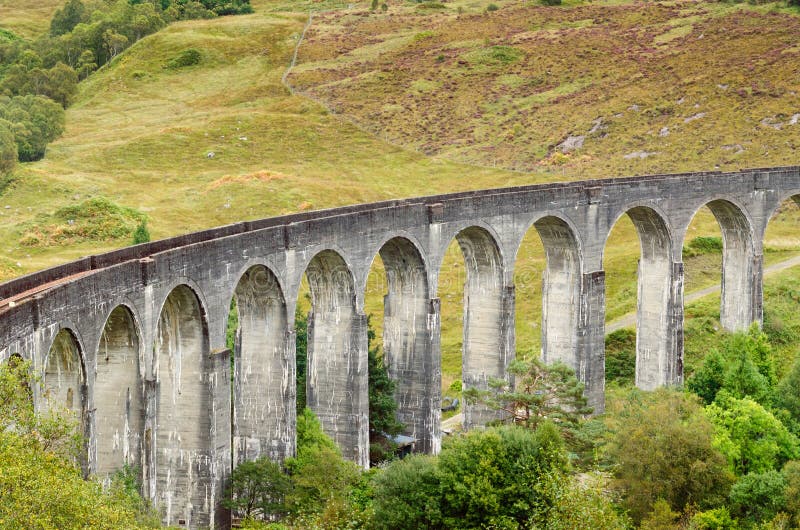 Glenfinnan Viaduct, Scotland Stock Image - Image of historic, highlands ...