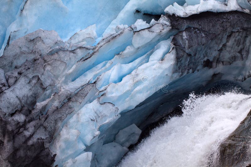 Detail view of glacier ice stock photo. Image of glacier - 238943324