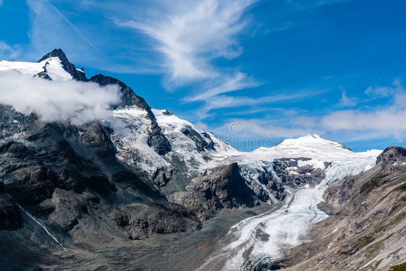 Gletsjer Op Grossglockner. Oostenrijk. Panorama Stock Foto - Afbeelding ...