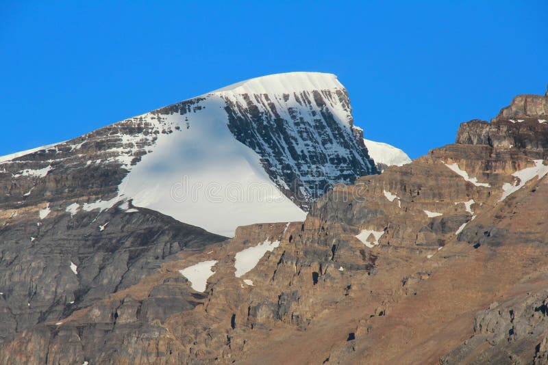 Gletsjer in Rotsachtige Bergen - Alberta, Canada Stock Afbeelding ...