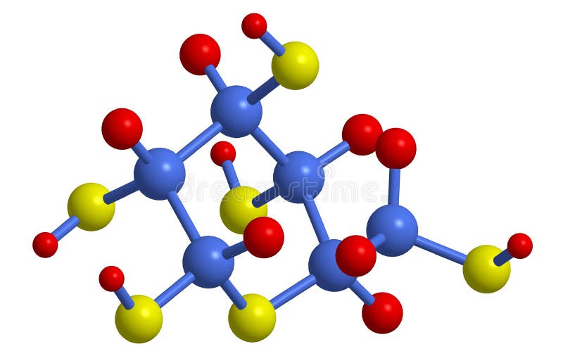 Glicose Da Estrutura Molecular Ilustração Stock - Ilustração de ciência ...