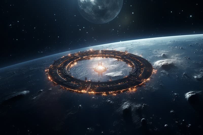 Glide through a Cosmic Panorama with Diverse Stock Illustration ...