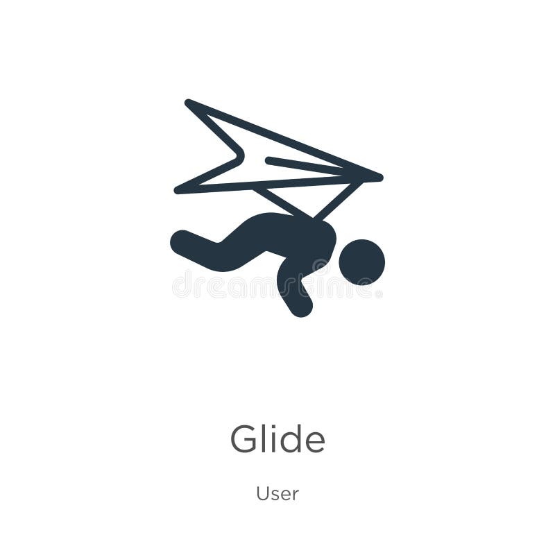 Glide Icon Vector. Trendy Flat Glide Icon from User Collection Isolated ...