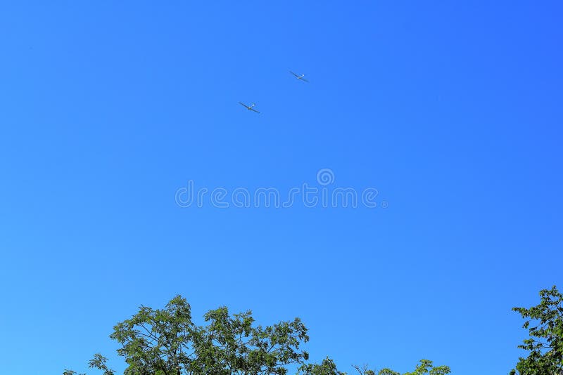 Glider Fixed-wing Motorless Aircraft Covered on Aerodrome Stock Image ...