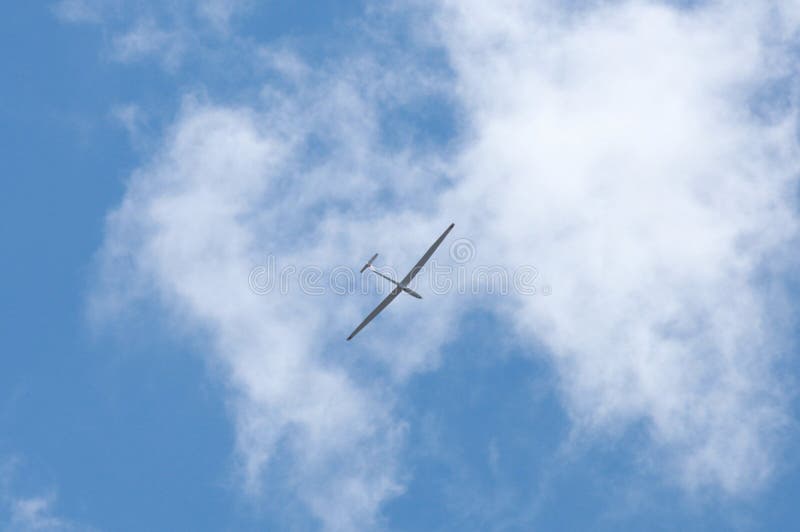 Glider in free flight stock image. Image of gliding - 251956601
