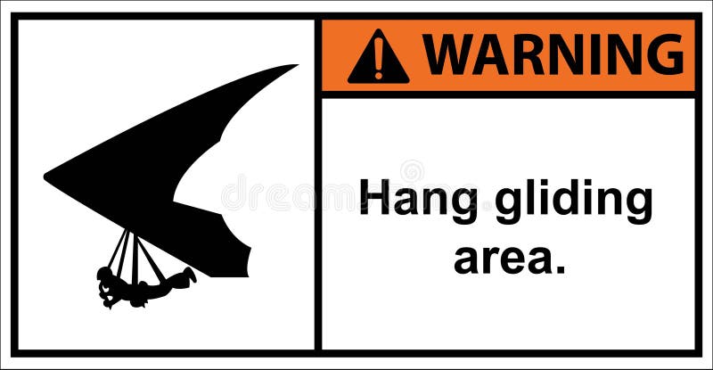 Glider Sports. Hang Gliding Area Stock Vector - Illustration of ...