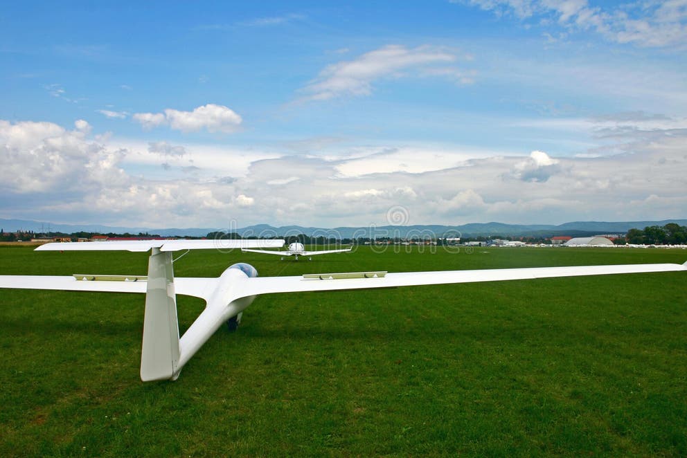 Glider take off stock photo. Image of rear, danish, leisure - 15392536