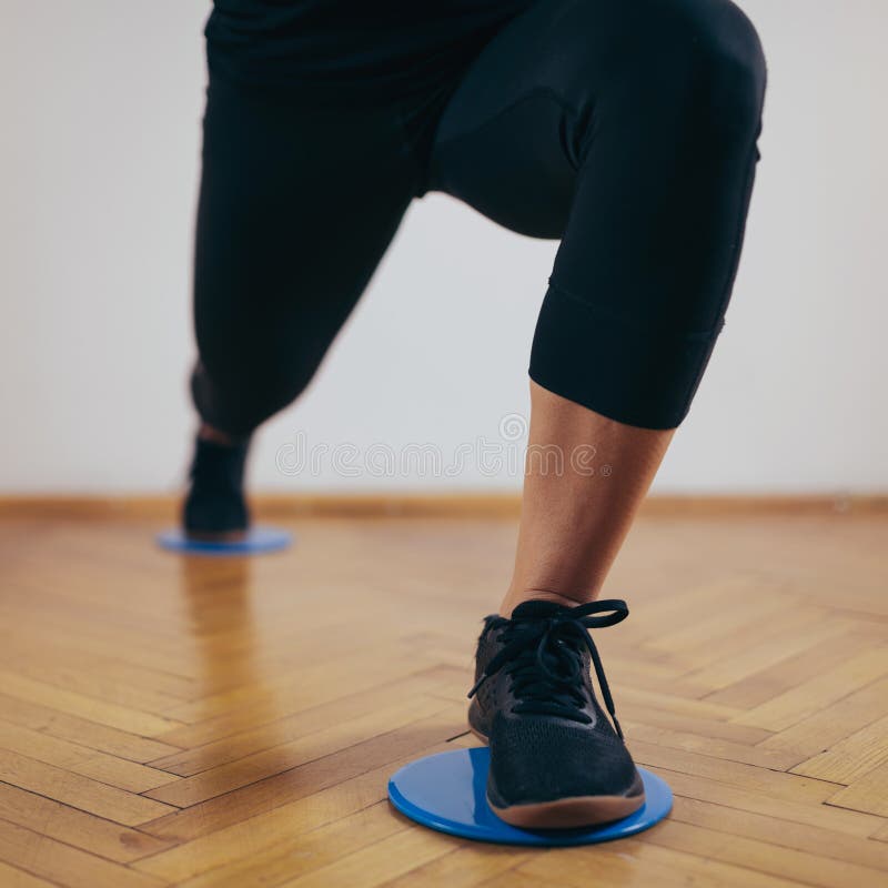 Gliding Disc Exercise stock image. Image of people, exercise - 325783091