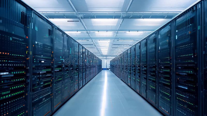 Gliding through a High-tech Server Room Data Center with Dynamic ...