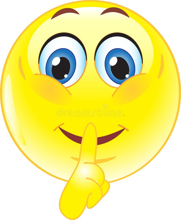 Smiley. Stilte. stock illustratie. Illustration of lippen - 31680419