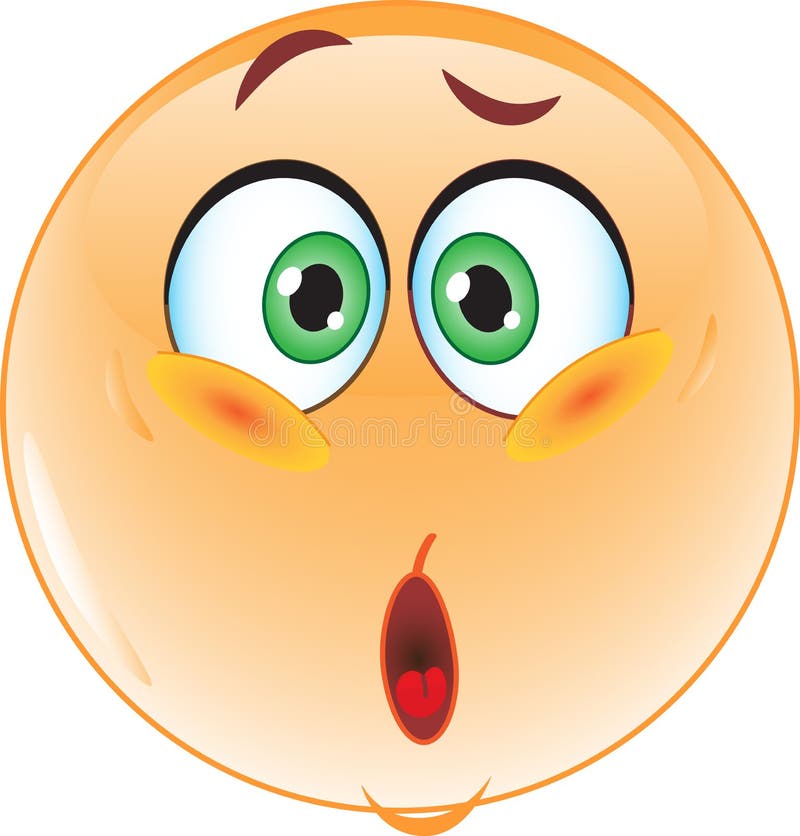 Glimlach, Verstoorde Verrassing, Emotie Stock Illustratie ...