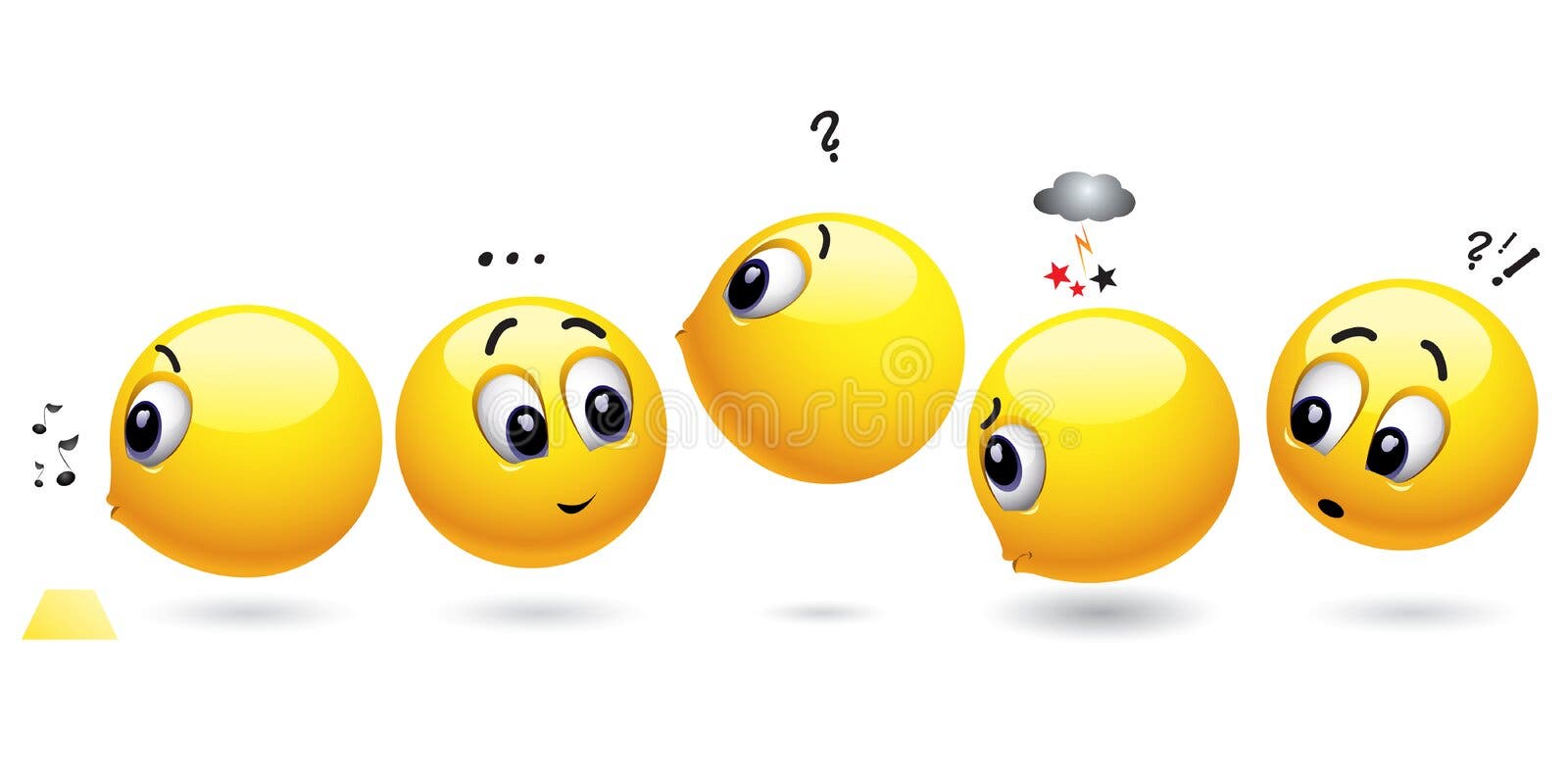 De ballen van Smiley vector illustratie. Illustration of behandeling ...