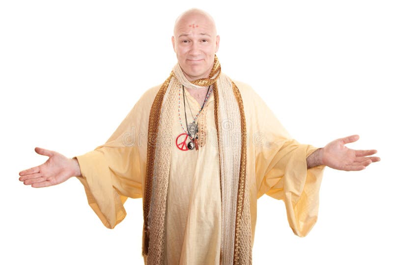 Glimlachende Goeroe stock foto. Image of kaukasisch, priester - 20923778
