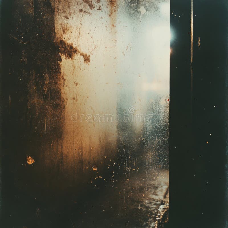 A Glimmer of Light through a Dirty Window Stock Illustration ...