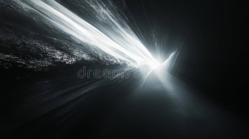 A Glimmer of Light Emerging from a Dark Abyss Stock Illustration ...