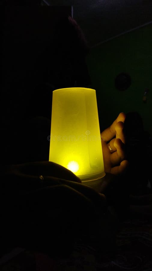 A Glimmer of Light that Illuminates the Dark Night Stock Photo - Image ...