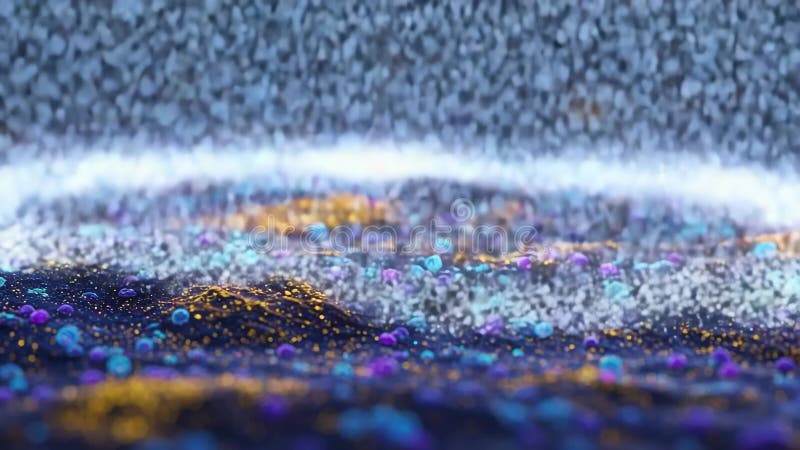 Abstract Sparkling Glittering Cosmic Dust Particles Background Stock ...