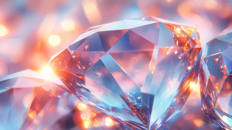 Glimmering Diamonds Catch the Light, Creating a Radiant and Luxurious ...