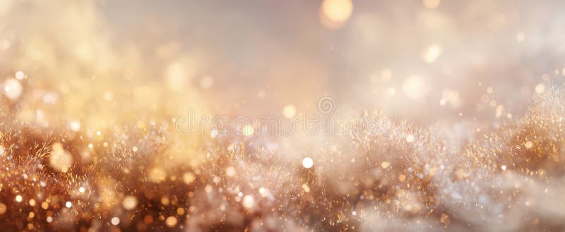 The Glimmering Gold Background with Soft Bokeh and Sparkling Lights.AI ...