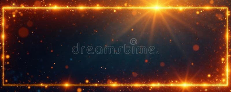 Glimmering Gold Horizontal Frame, Simple Design , Frame, White Backdrop ...