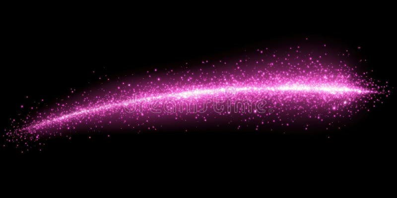 Glimmering Sparkles Create Pink Glow, Fantasy and Magic Theme Stock ...