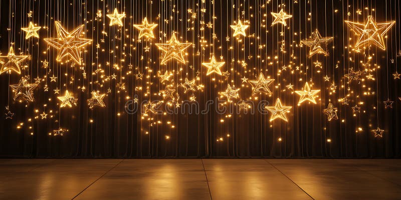 Glimmering Starry Night Magical Background for Design Projects Stock ...