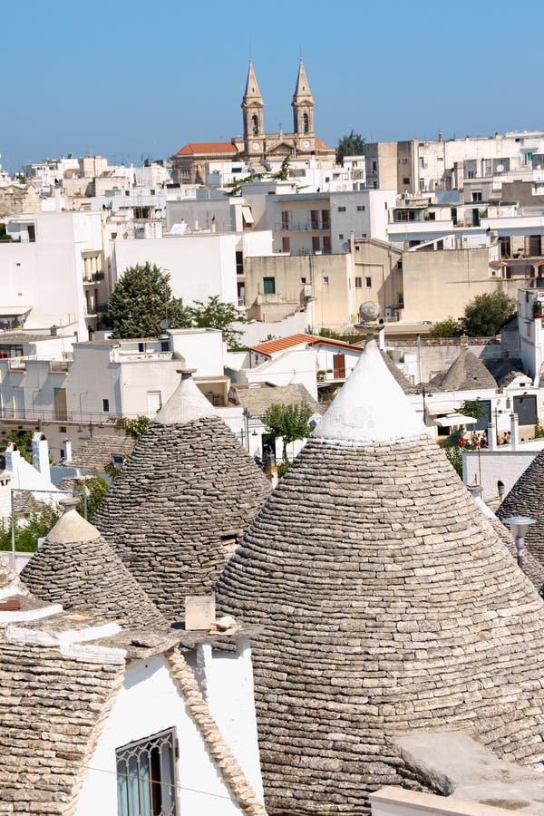 Alberobello (Apulia, Italy): Panorama Stock Image - Image of ...