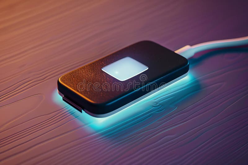 A Glimpse of Digital Connectivity a Usb-powered Device Glowing on a ...