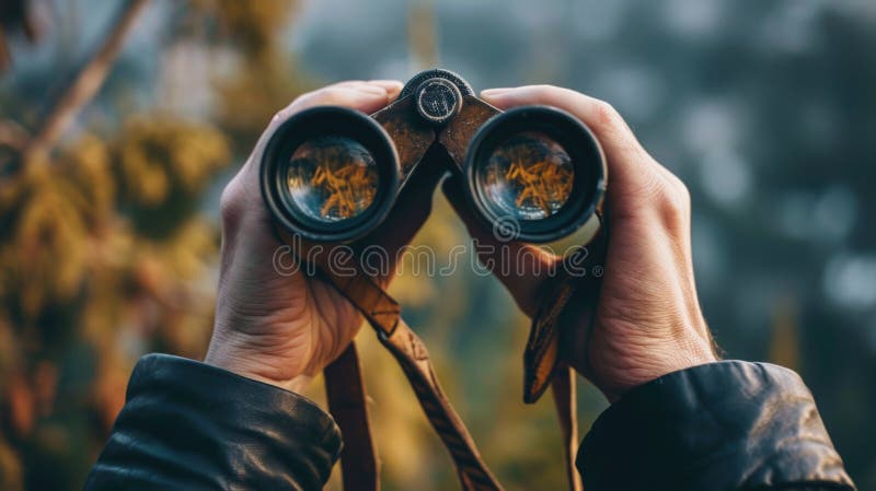 A Glimpse into the Distance Stock Illustration - Illustration of ...