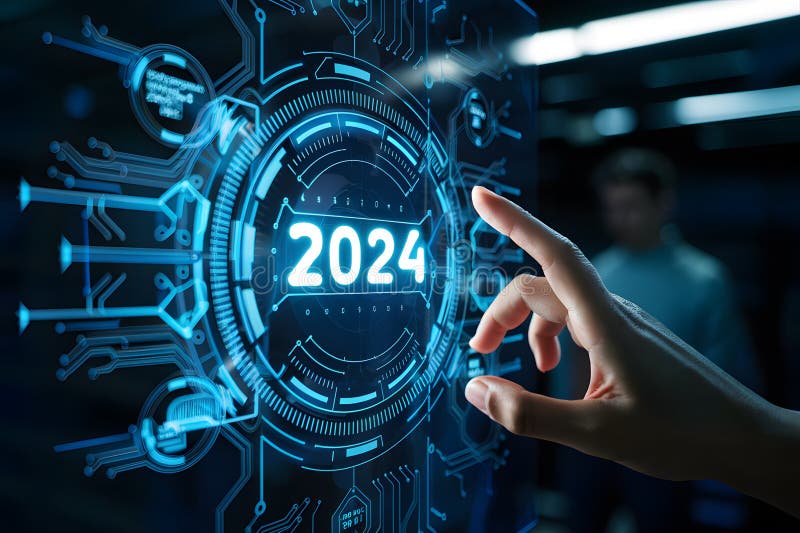 Glimpse into the Future Intricate Digital Interface of 2024 with ...