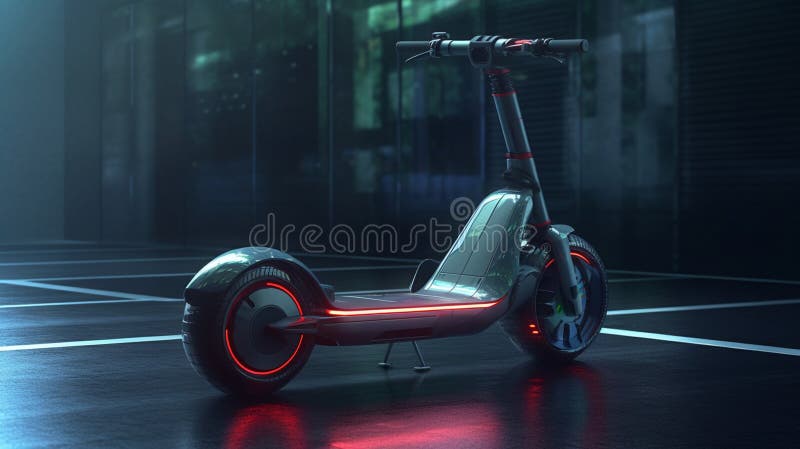 A Glimpse into the Future, a Rendered Electric Scooter Embodies the Eco ...