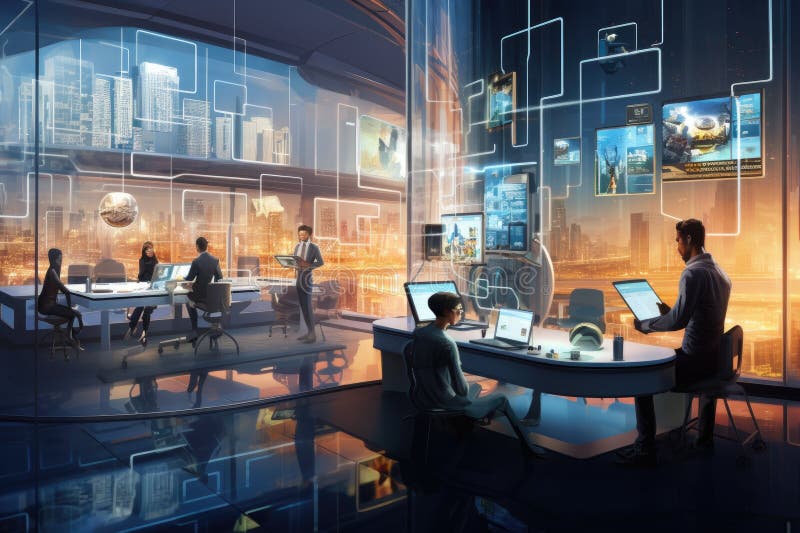 Glimpse into the Future Works, People Working Like Futuristic World ...