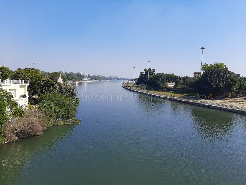 Glimpse of Gomti River at Lucknow Uttarpradesh India Stock Photo ...