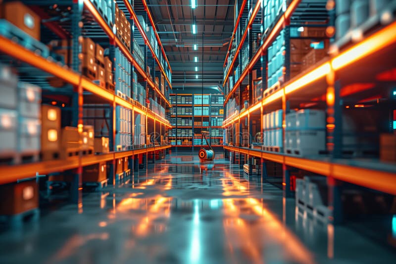 A Glimpse into the Heart of Efficiency: an Empty Aisle in a Modern ...