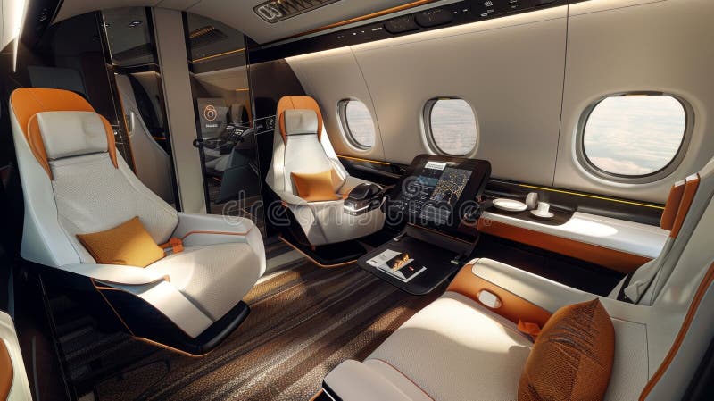 A Glimpse Inside an Air Taxi Showcasing the Luxurious and Hightech ...