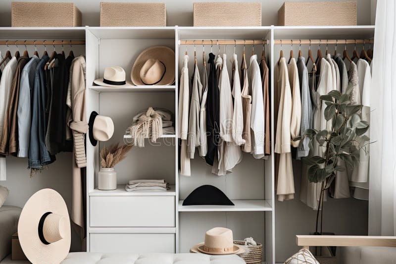 A Glimpse Inside a Capsule Wardrobe, with Stacks of Perfectly Organized ...