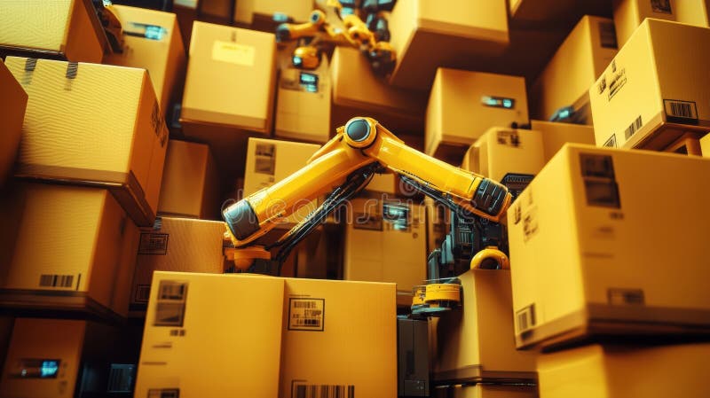 A Glimpse Inside a Packaging Section Where Compact Robotic Arms Gently ...