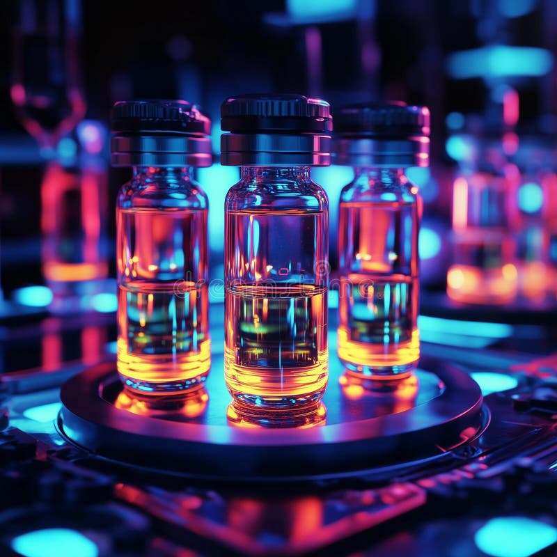 Innovative Pharmaceutical Production Modern Laboratory Digital Art ...