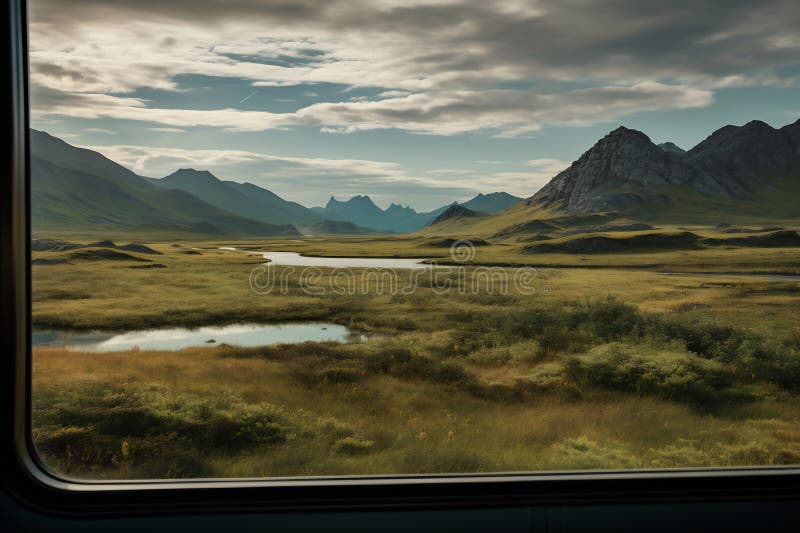 Mountain Panorama Seen Train Window Stock Photos - Free & Royalty-Free ...