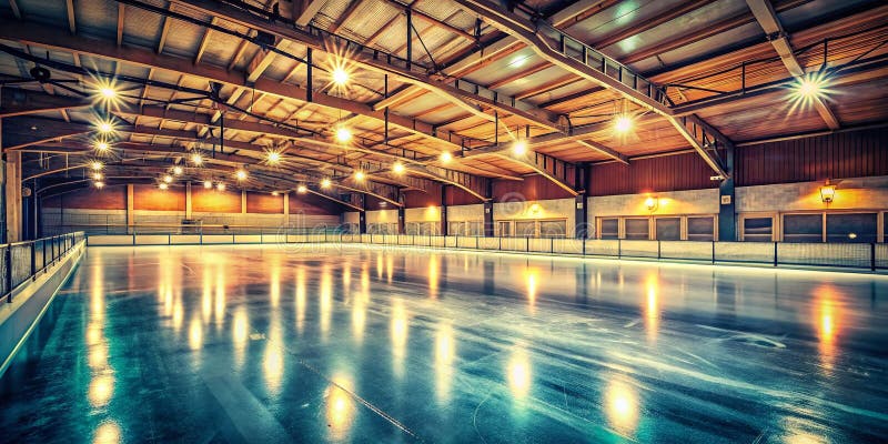 A Glimpse into the Past Empty Vintage Skating Rink Evokes Nostalgia for ...