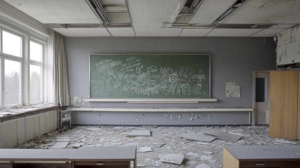 A Glimpse into the Past is Hauntingly Displayed in Abandoned Classroom ...