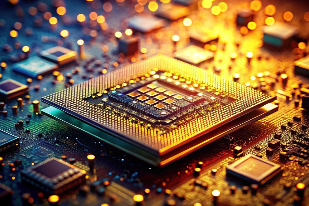 A Glimpse into the Past Vintage Microprocessors a CloseUp of Obsolete ...