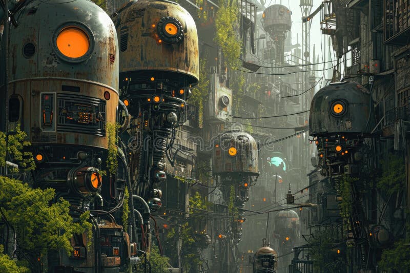 A Glimpse into a Technologically Advanced Future City with Unique ...